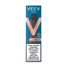 Iqos VEEV NOW Coral Pink jednorázová elektronická cigareta (melounový mix)