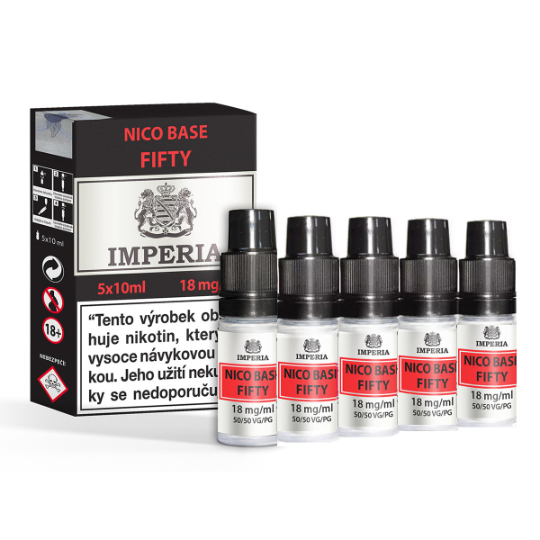 Fifty Booster IMPERIA 5x10ml PG50 VG50 18mg Fifty Booster IMPERIA 5x10ml PG50 VG50 18mg